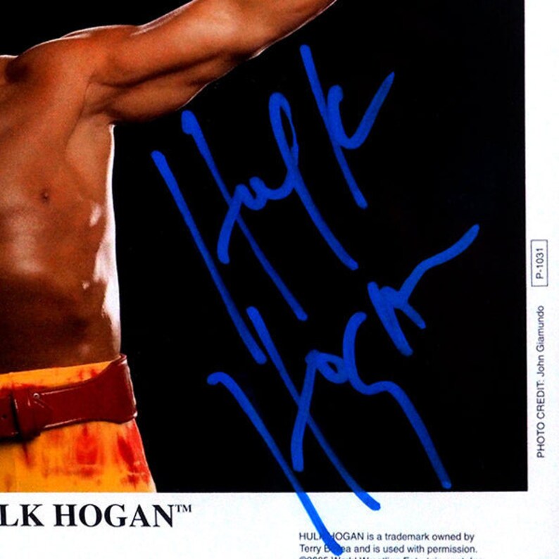 Hulk Hogan Famous Pose Icon Photo Limited Signature Edition - Etsy ...