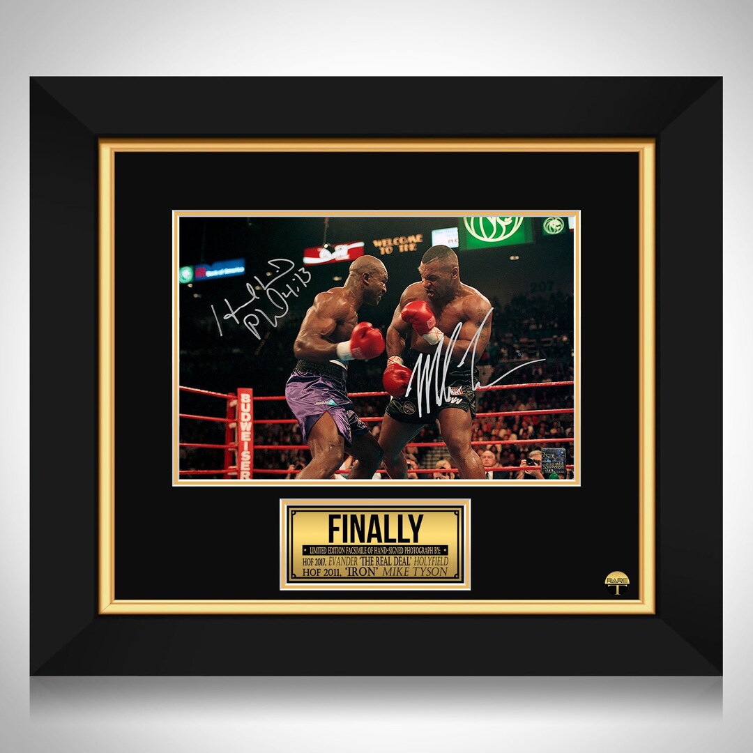 Evander Holyfield Vs Mike Tyson Photo Limited Signature - Etsy