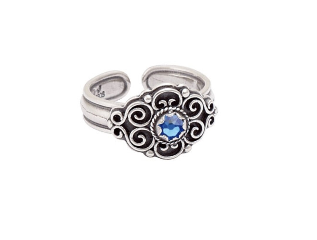 Sylvsmidja Norwegian Silver Bunad Ring Oxidized With Filigree Design ...