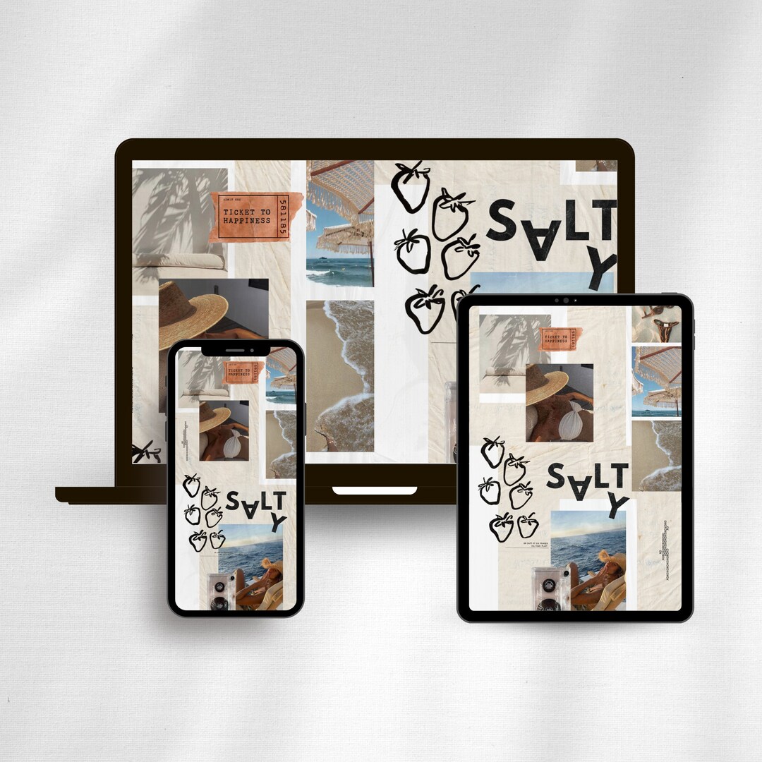 Salty Digital Download | Phone Background | Screensaver | Custom Retroartwork | Retro ...