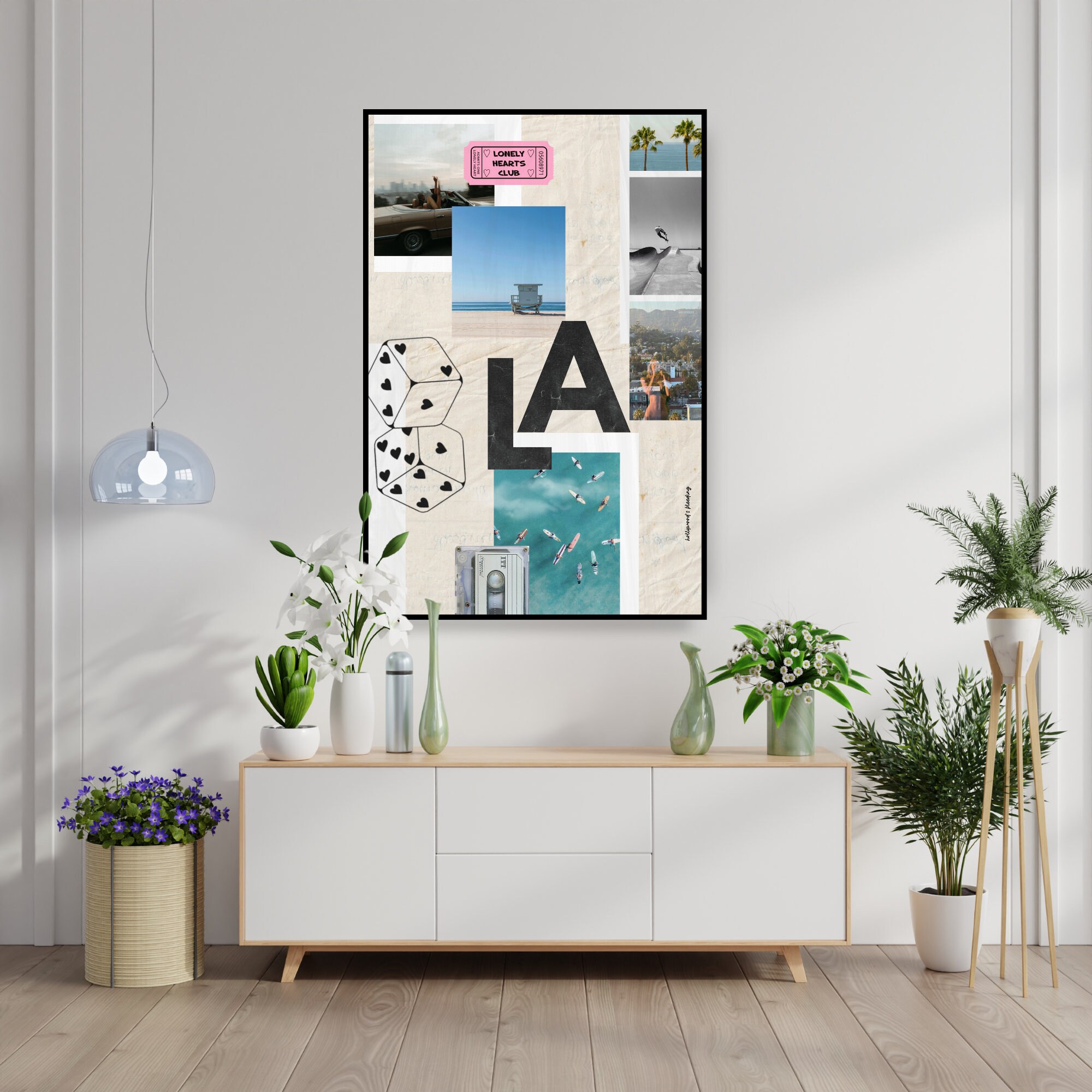 Lababy Digital Download Poster | LA Poster | Digital Print | Bar Cart ...