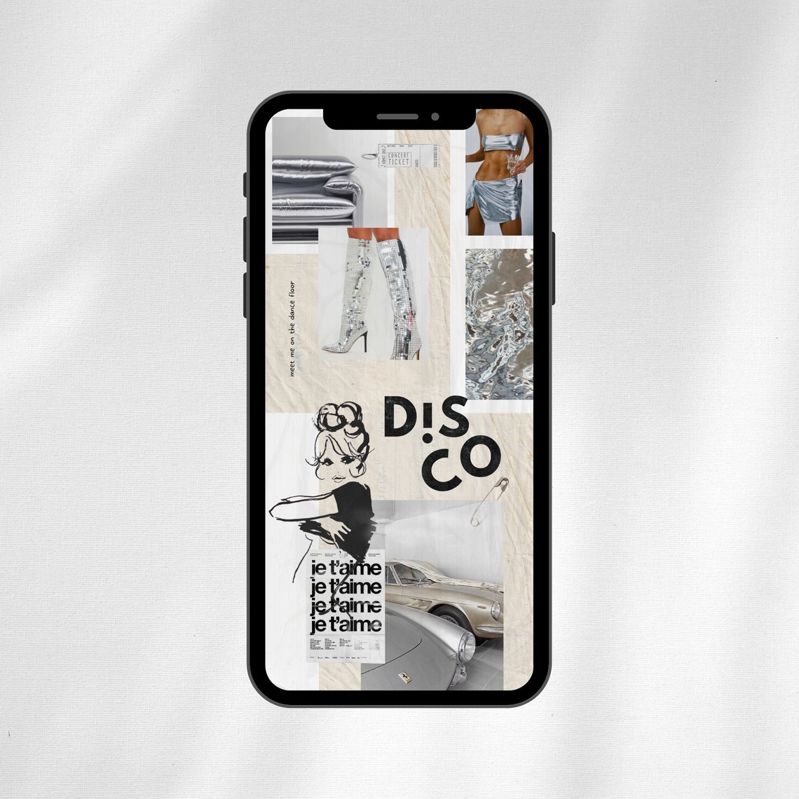 Disco Digital Download | Phone Background | Screensaver | Custom Retro ...