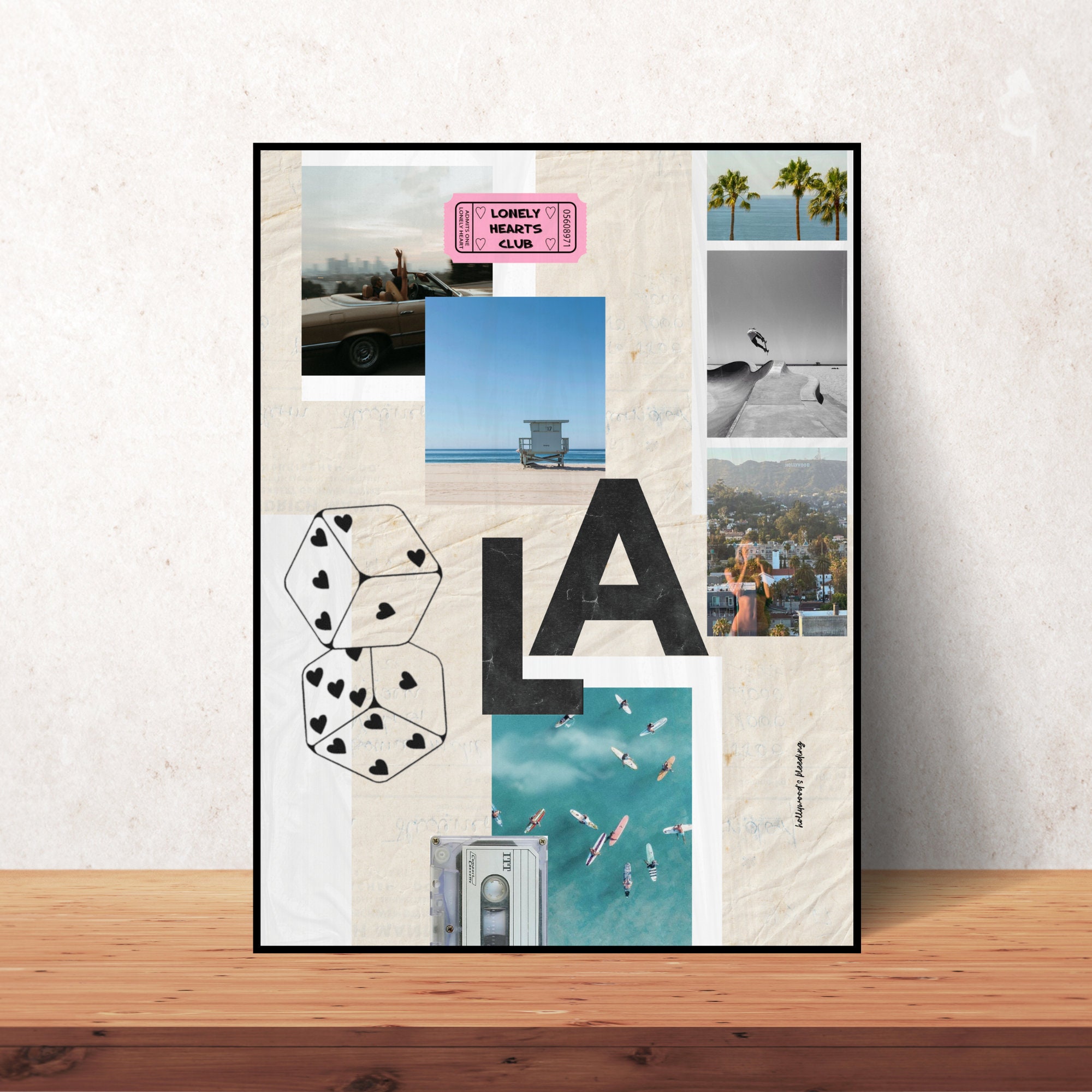 Lababy Digital Download Poster | LA Poster | Digital Print | Bar Cart ...