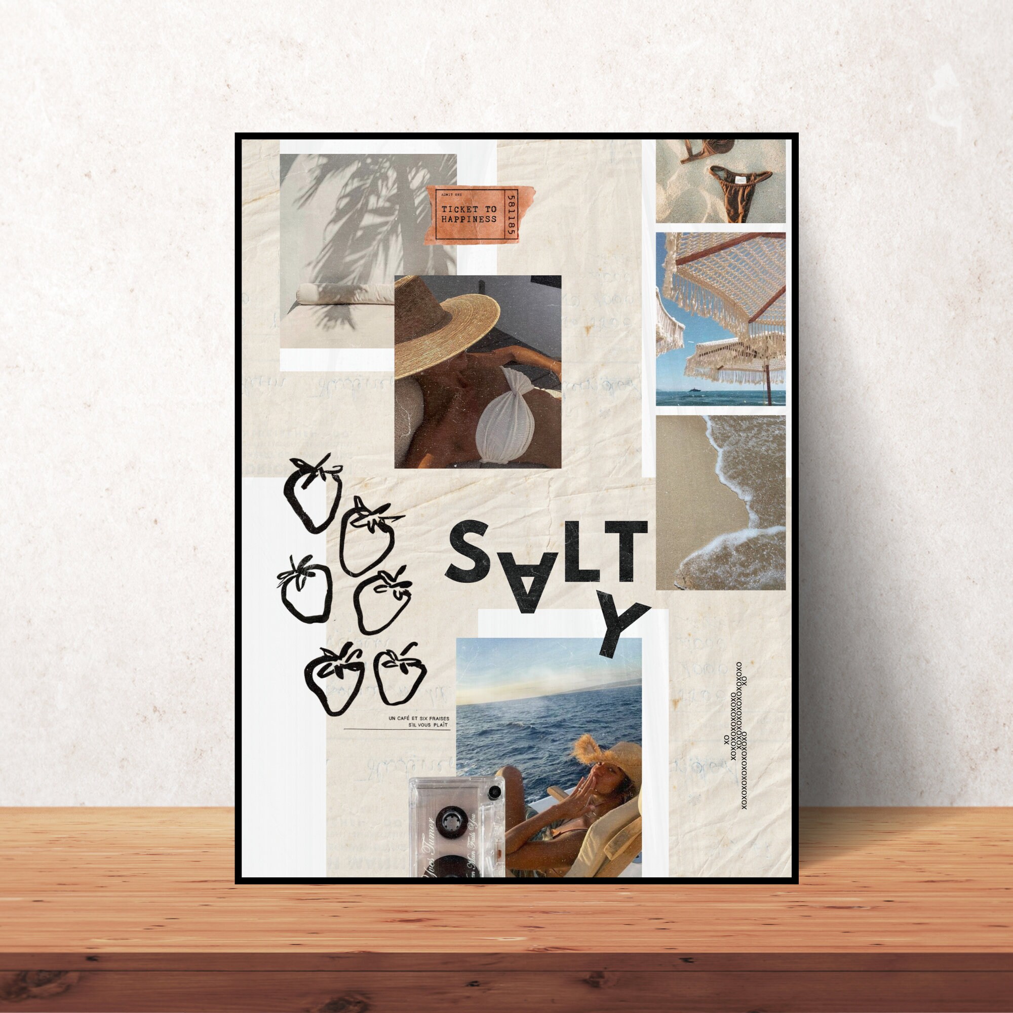 Salty Retro Digital Download | Printable Poster | Bar Cart Decor ...
