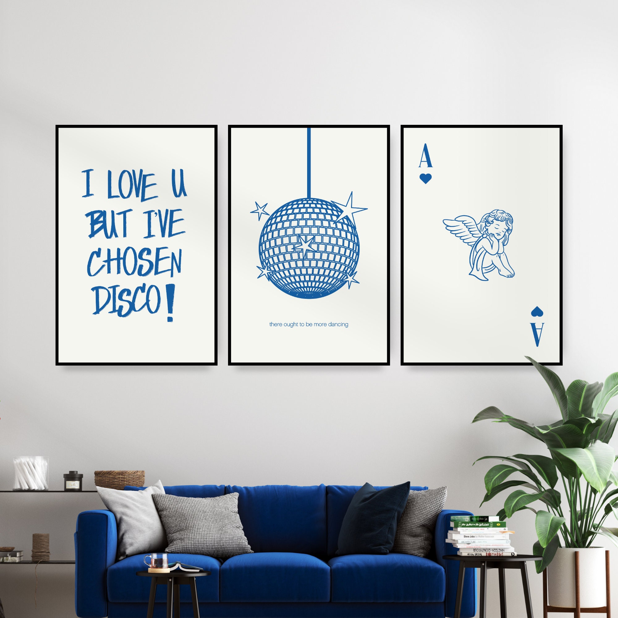 Disco Set Digital Download Posters | Poster Set | Digital Prints | Bar ...