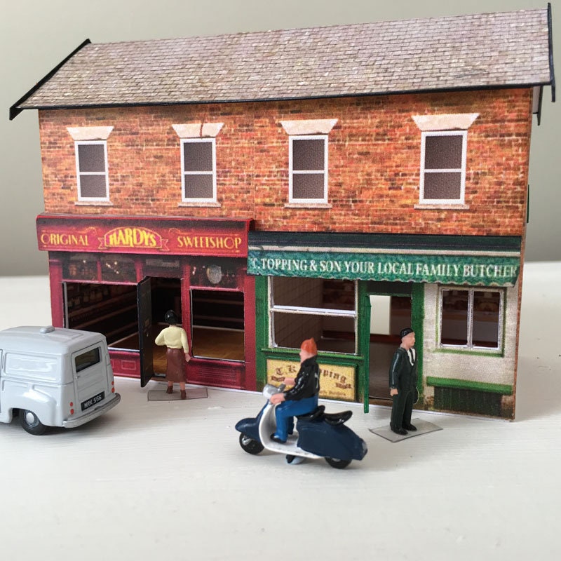 OO Gauge Semi Detached Butchers and Sweet Shop - Etsy