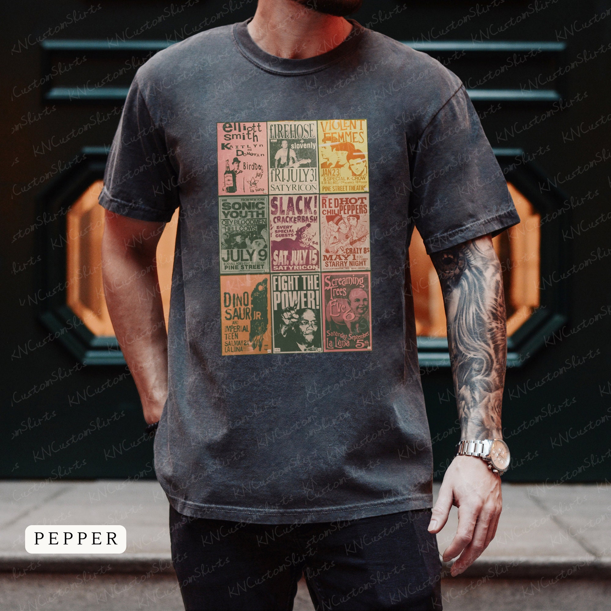 Rock Posters Comfort Colors® Graphic Tee, Rock Bands Shirt, Vintage ...