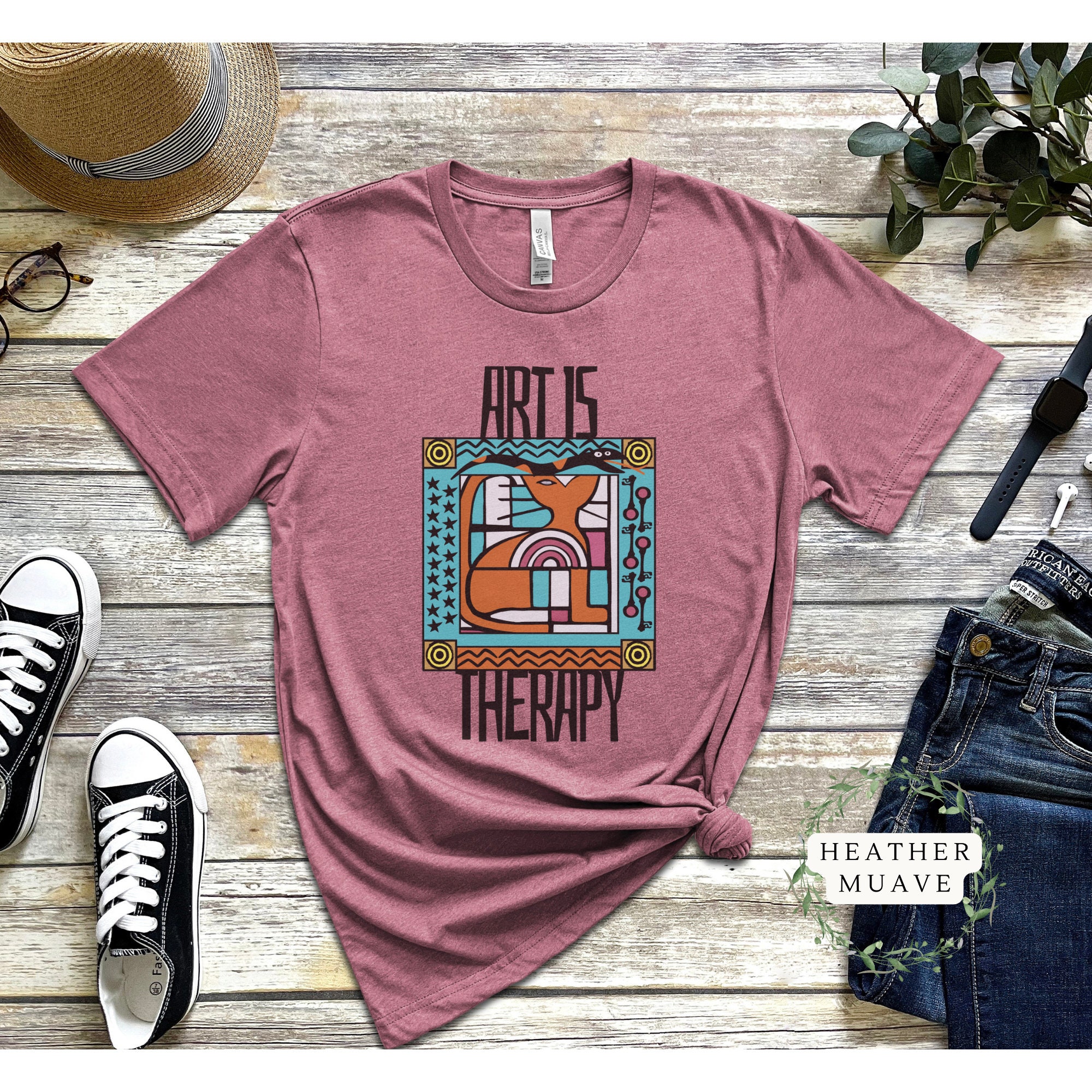 Art is Therapy Shirt, Art Teacher T-shirt, Art Therapist, Art Lover ...