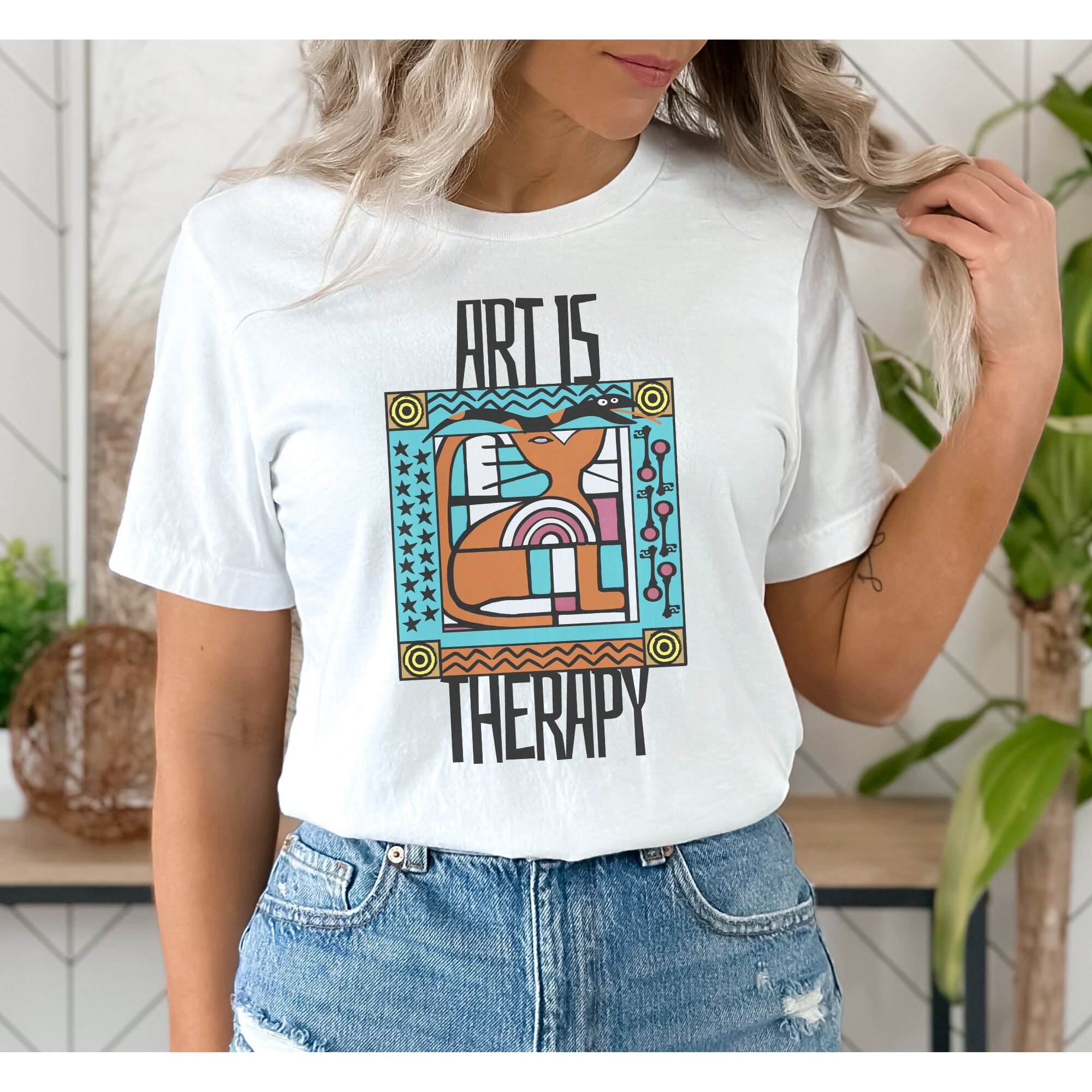 Art is Therapy Shirt, Art Teacher T-shirt, Art Therapist, Art Lover ...