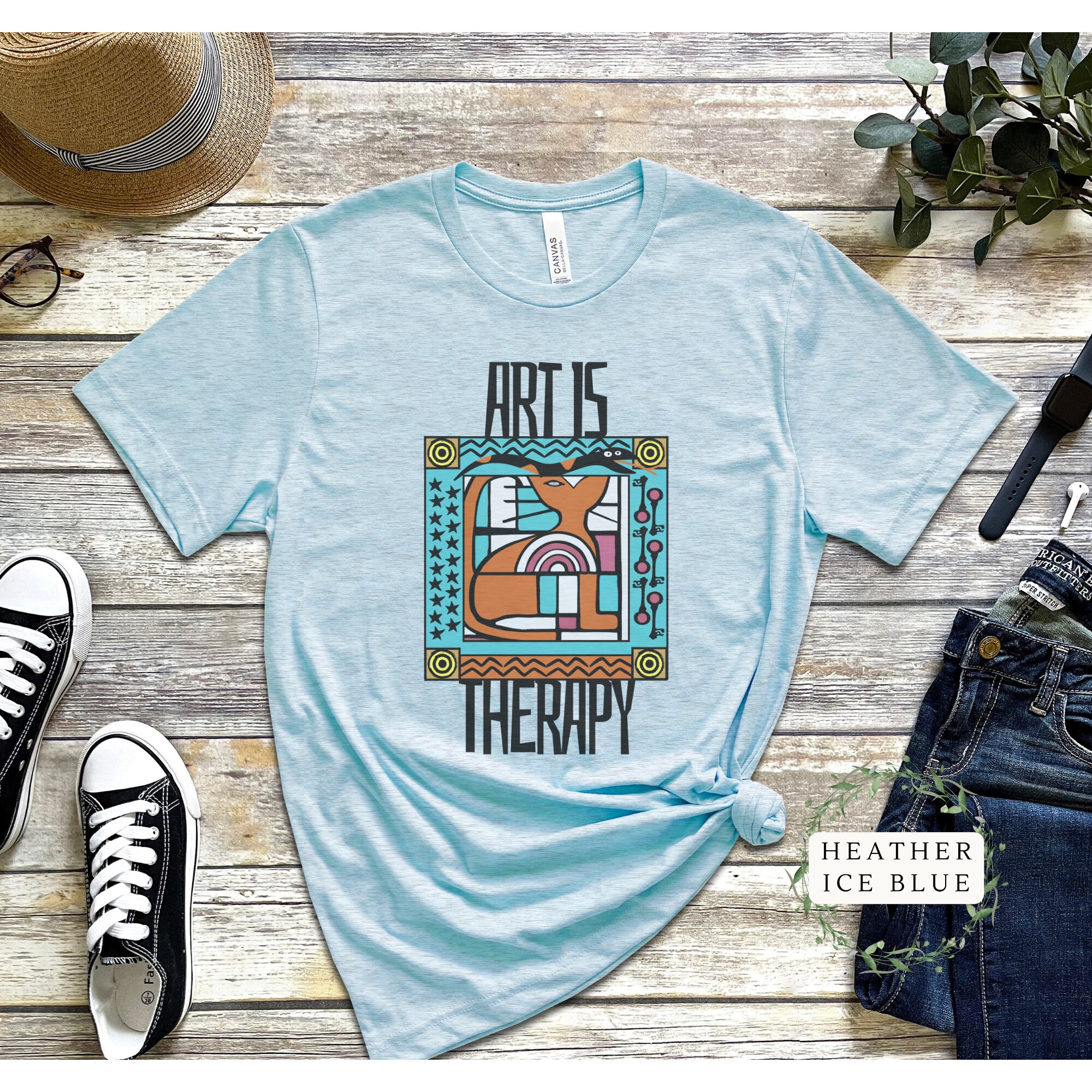 Art is Therapy Shirt, Art Teacher T-shirt, Art Therapist, Art Lover ...
