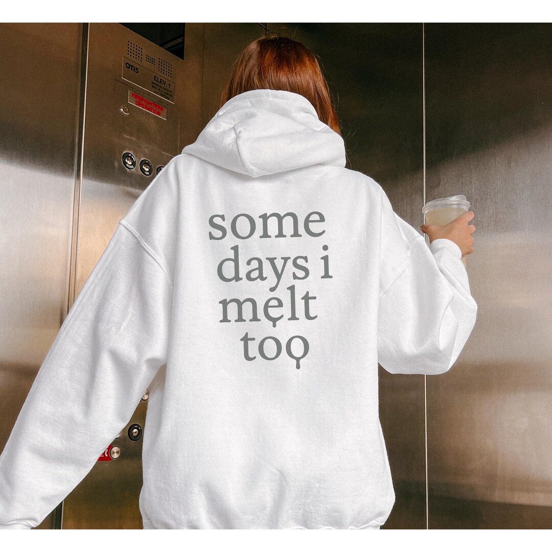 Sad Sundae 'some Days I Melt Too' Hoodie - Oversized Sad Aesthetic ...