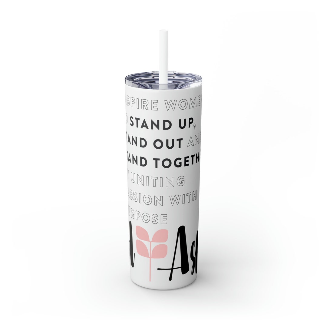 Red Aspen Swag: Mission Statement Skinny Tumbler With Straw, 20oz - Etsy