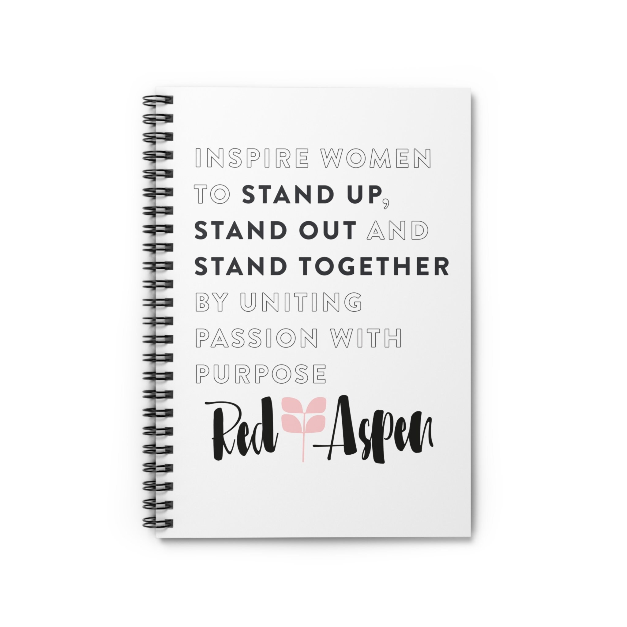 Red Aspen Swag - Mission Statement Spiral Notebook - Etsy