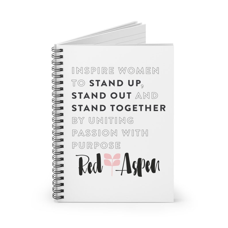 Red Aspen Swag - Mission Statement Spiral Notebook - Etsy