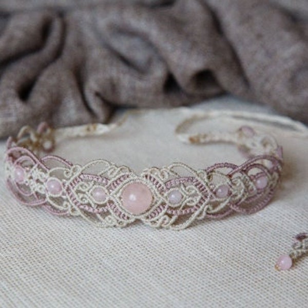 Micro Macrame Necklace - Etsy