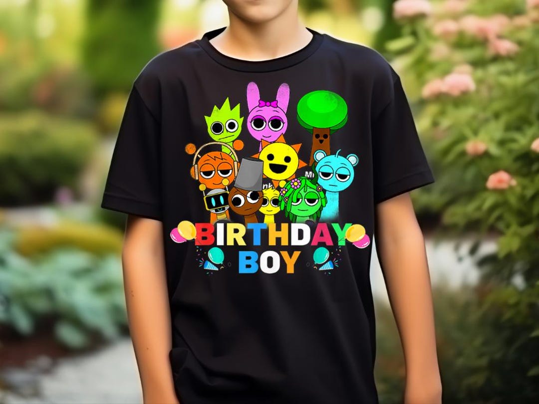 Sprunki Kids Birthday Digital Design, Birthday Boy Sprunki, It's My ...