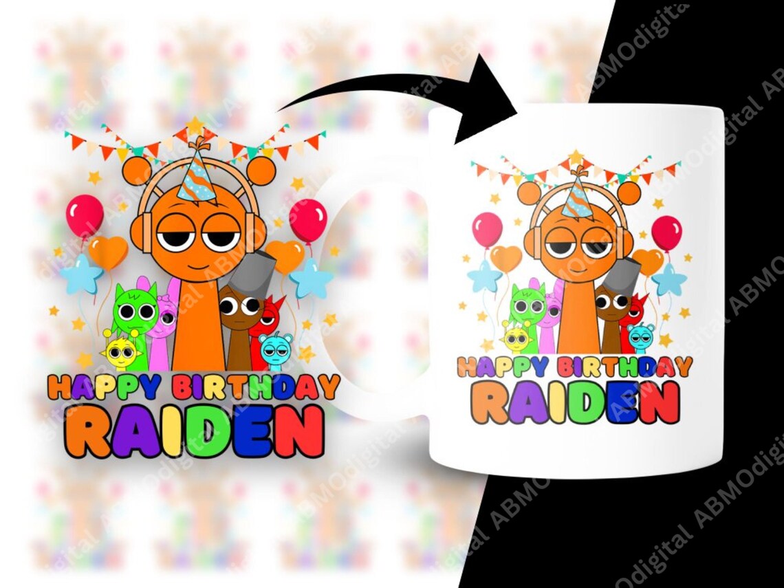 Custom Sprunki Birthday, Personalized Name Sprunki Birthday for Kids ...