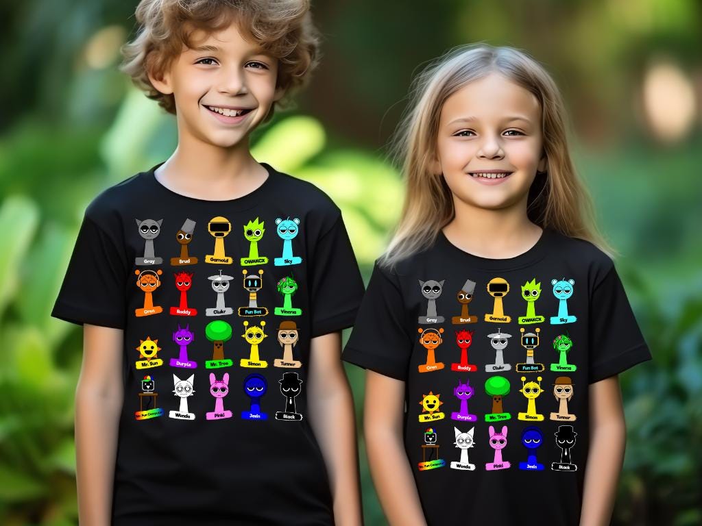 All Sprunki Toys With Names PNG, Boys & Girls Sprunki Game Digital ...