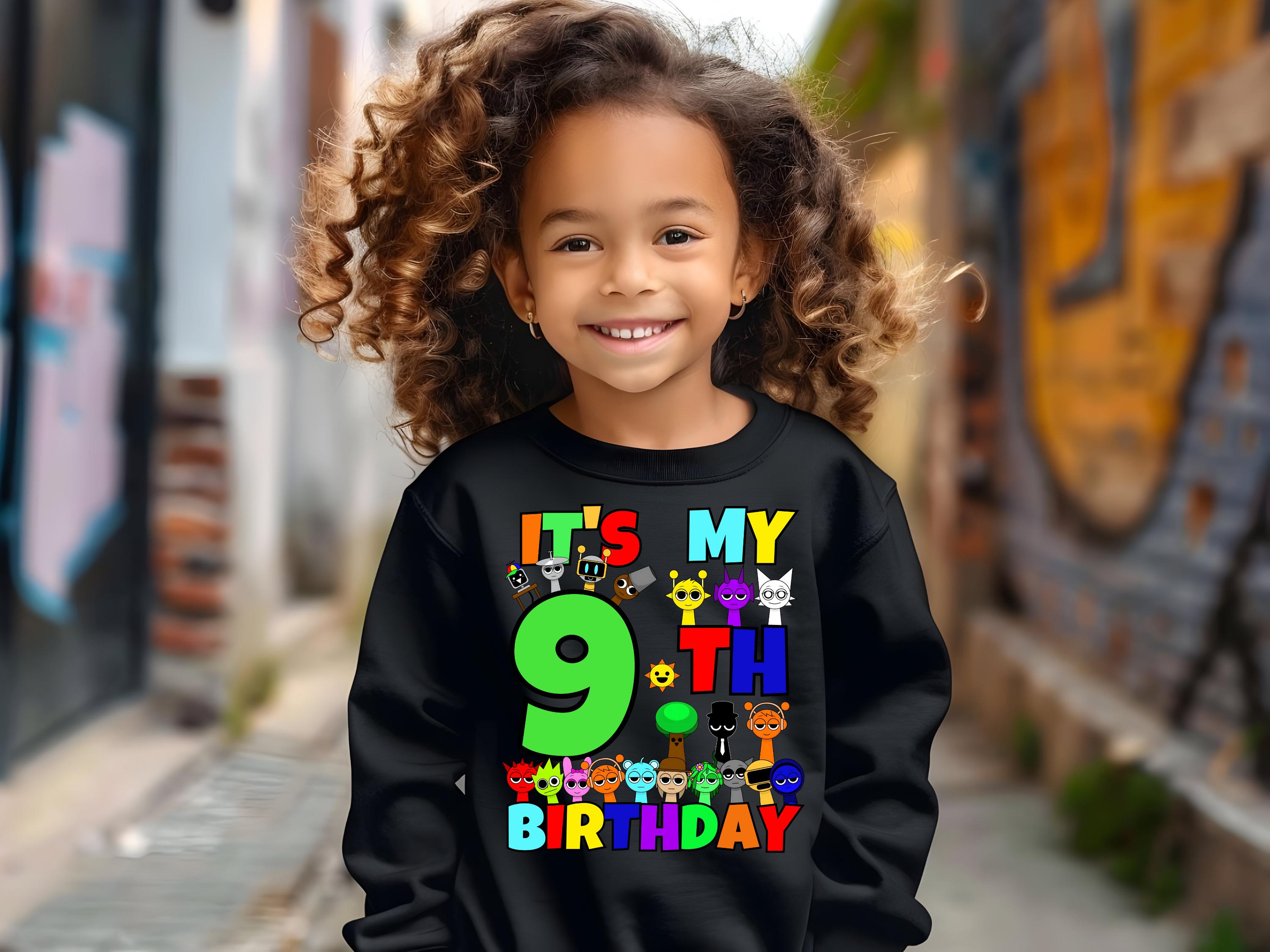 Custom Sprunki Birthday, Personalized Age Sprunki Birthday for Kids PNG ...