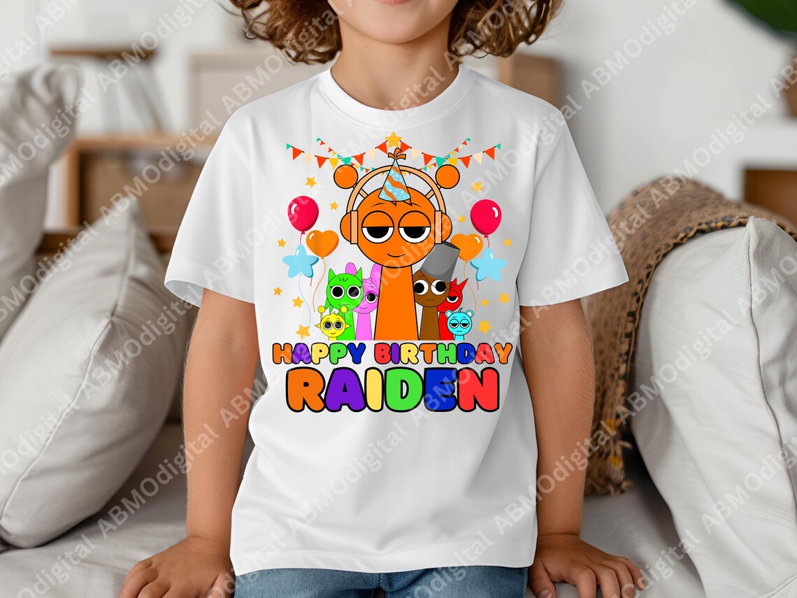 Custom Sprunki Birthday, Personalized Name Sprunki Birthday for Kids ...