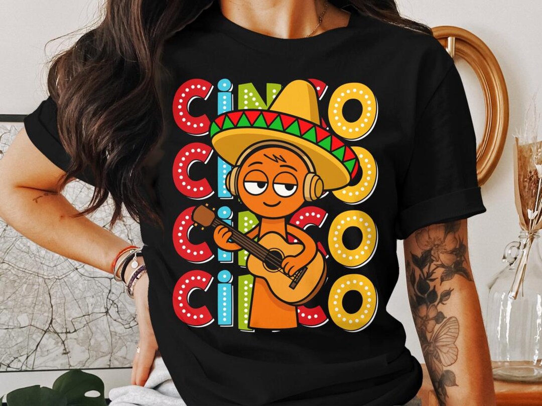 Sprunki Cinco De Mayo PNG, Funny Fiesta Shirt Design for Men Women Kids ...