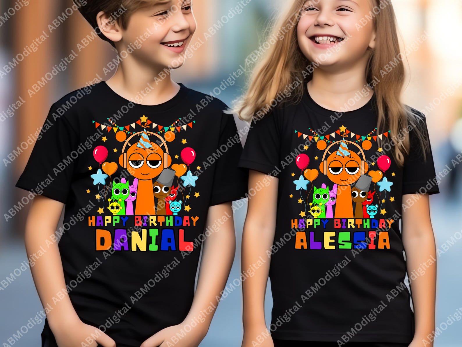 Custom Sprunki Birthday, Personalized Name Sprunki Birthday for Kids ...