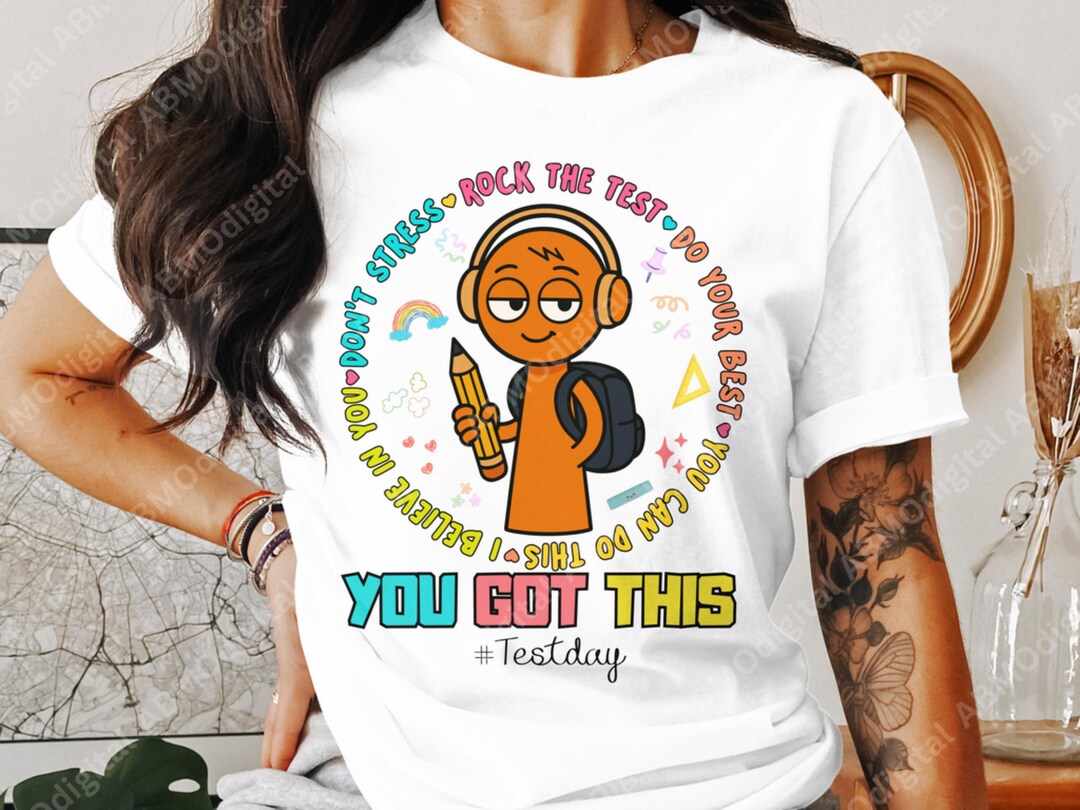 Sprunki Rock the Test PNG, Test Day Teacher PNG, You Got This ...