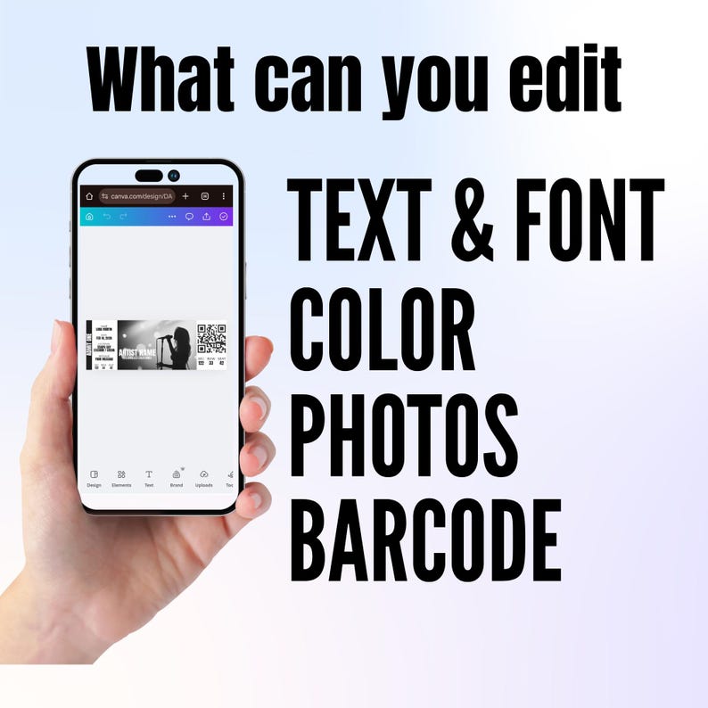 Editable Ticket 2026, Editable Concert Ticket Template, Gift Keepsake ...