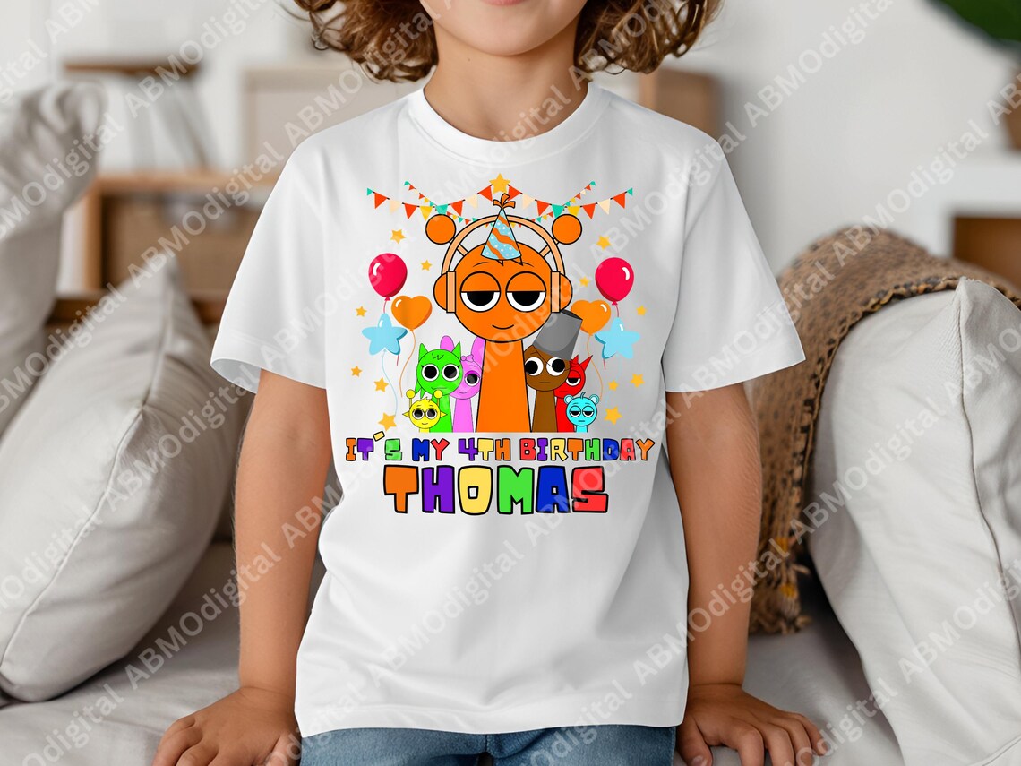 Custom Sprunki Birthday, Personalized Name and Age Sprunki Birthday for ...