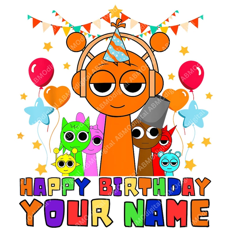 Sprunki Cake Topper - Etsy