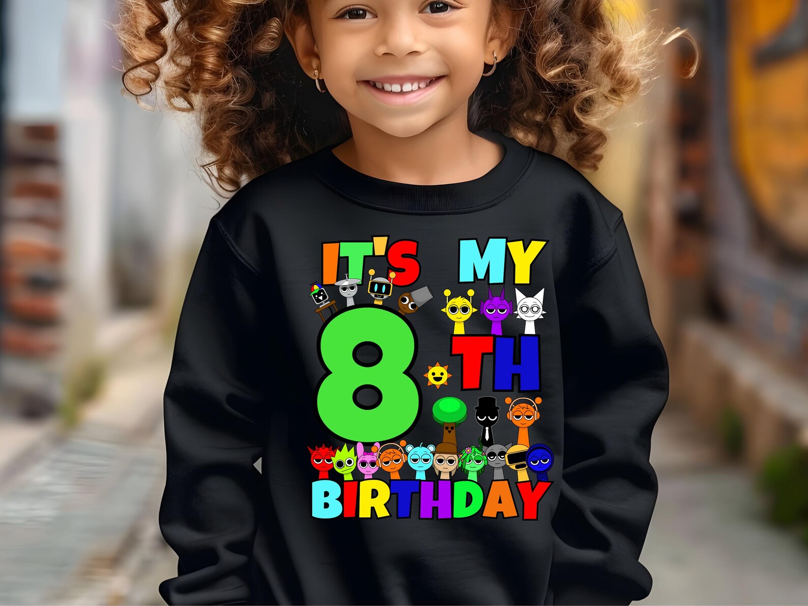 Custom Sprunki Birthday, Personalized Age Sprunki Birthday for Kids PNG ...