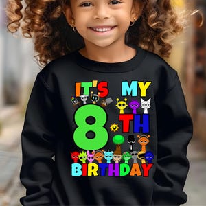 Custom Sprunki Birthday, Personalized Age Sprunki Birthday for Kids PNG ...