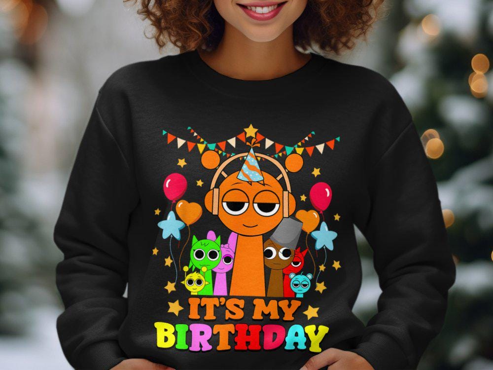 Sprunki Birthday for Kids PNG - 'it's My Birthday' Digital Design for ...