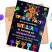 Sprunki Birthday Party Invite, Sprunki Party Invitation Template, Girl ...