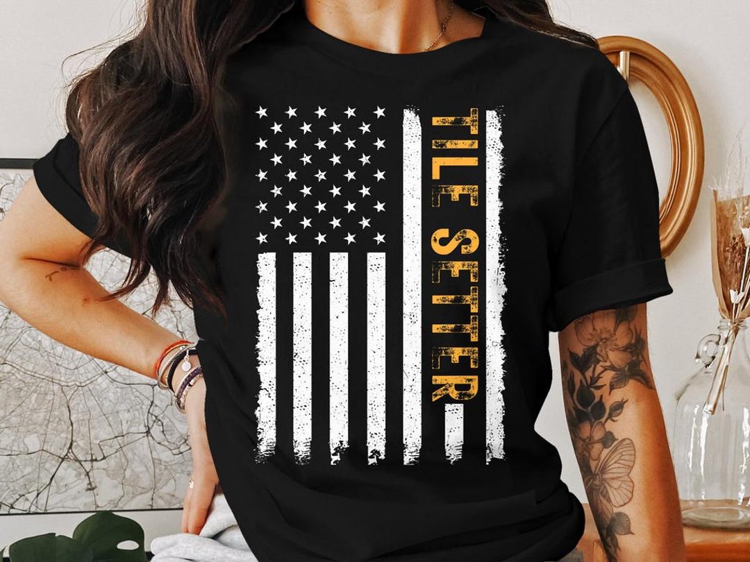 Tile Setter Job PNG, American Flag Tile Setters Career Design, Job ...