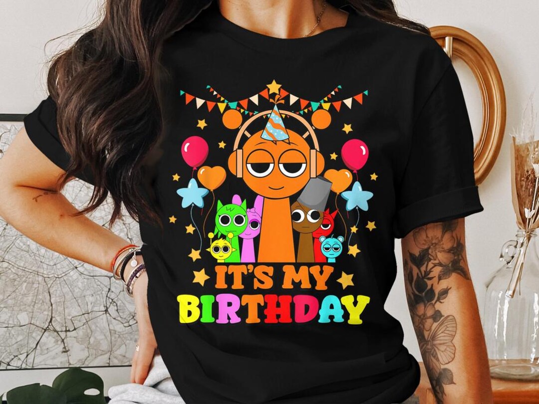 Sprunki Birthday for Kids PNG - 'it's My Birthday' Digital Design for ...