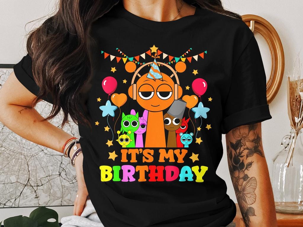 Sprunki Birthday for Kids PNG - 'it's My Birthday' Digital Design for ...