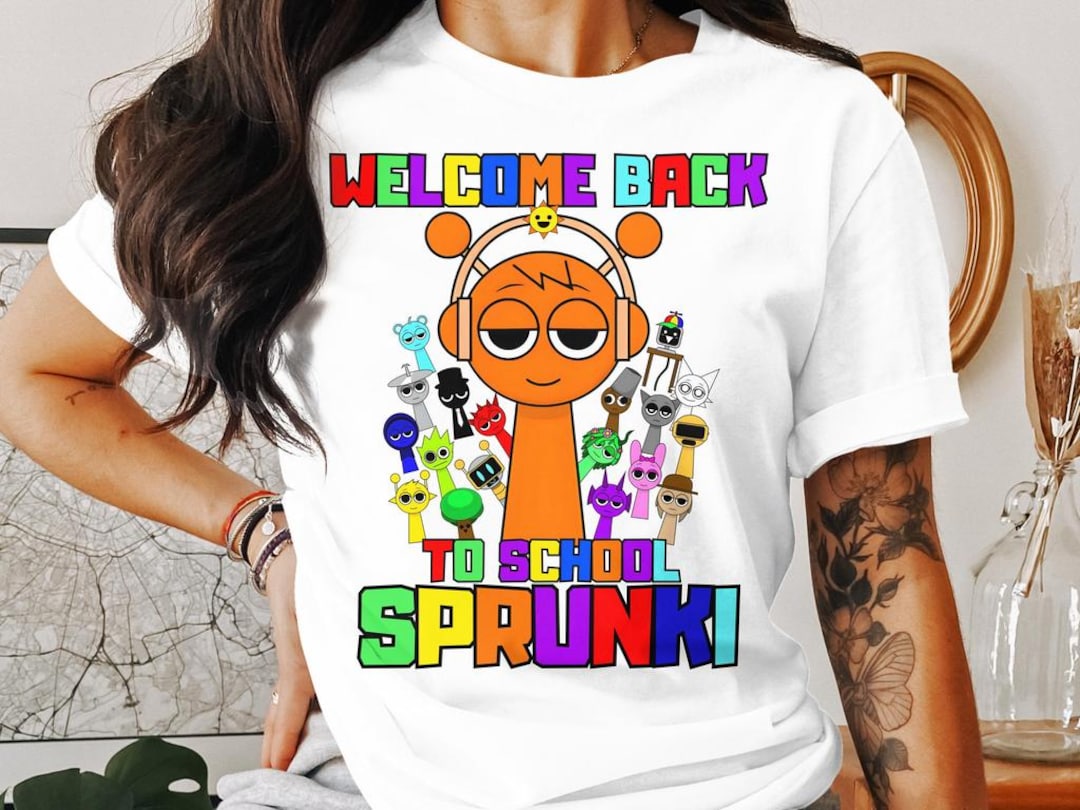 Welcome Back to School Sprunki PNG - Back to School Shirt Design ...