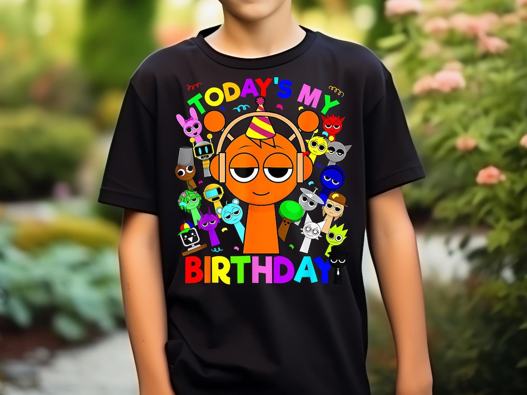 Sprunki Birthday for Kids PNG - 'it's My Birthday' Digital Design for ...