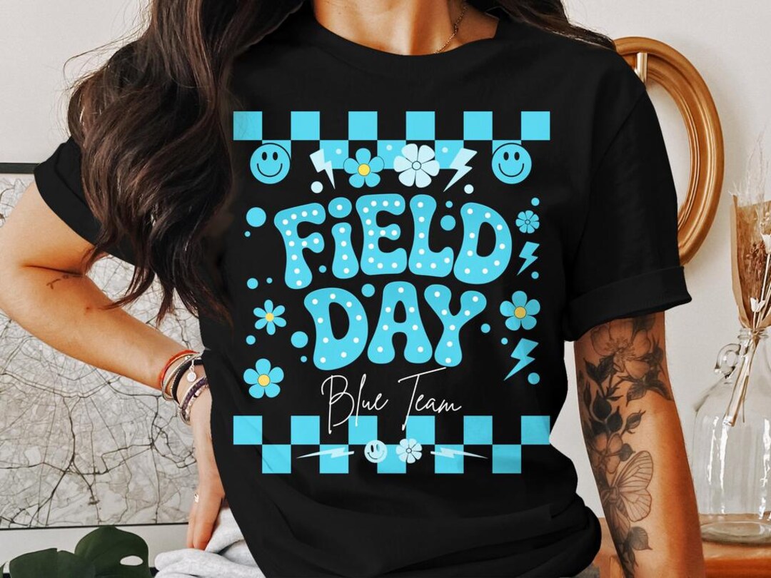 Field Day Blue Team PNG – Blue Team Shirt Design, Field Trip Team Games ...
