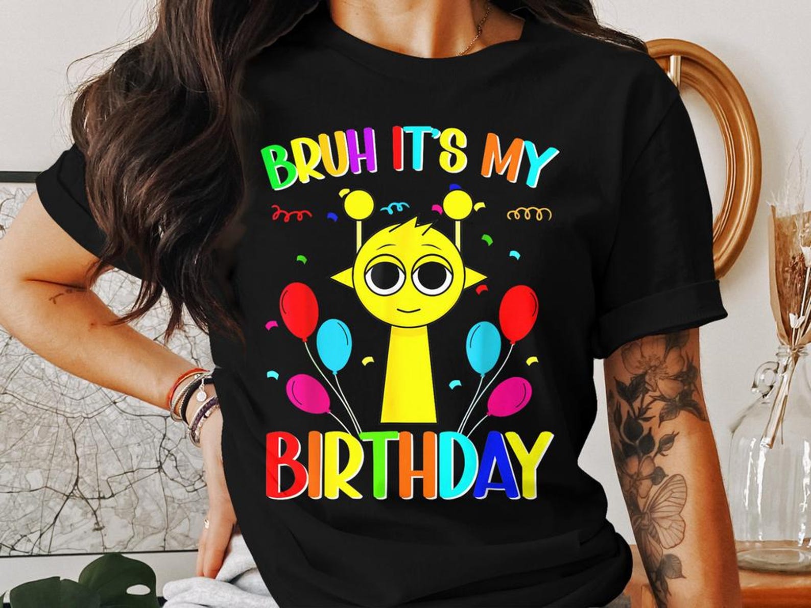 Sprunki Kids Birthday PNG - 'it's My Birthday' Digital Design for Party ...