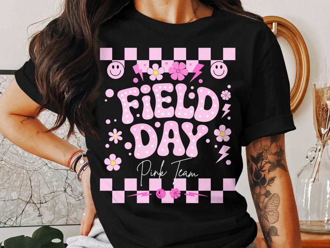 Field Day Pink Team PNG – Pink Team Color Shirt Design, School Trip ...