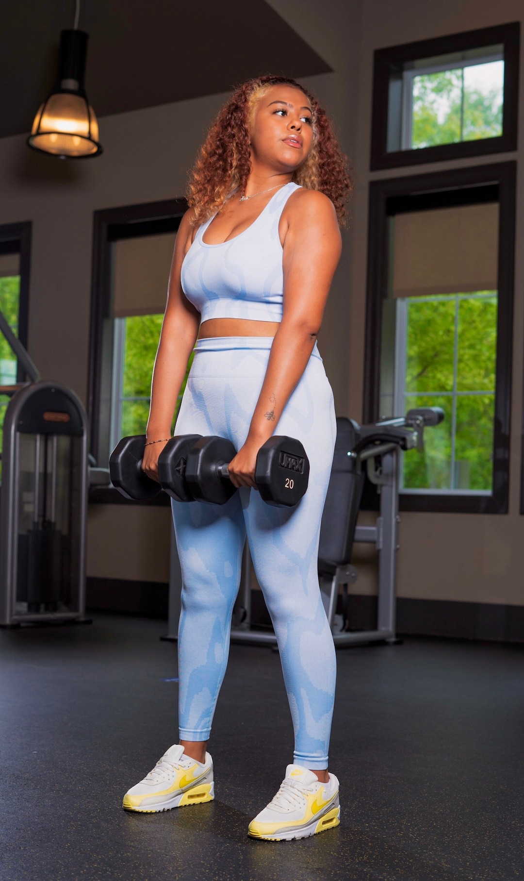 Blue Activewear Set, Sports Bra and Leggings, Yoga Set - Etsy