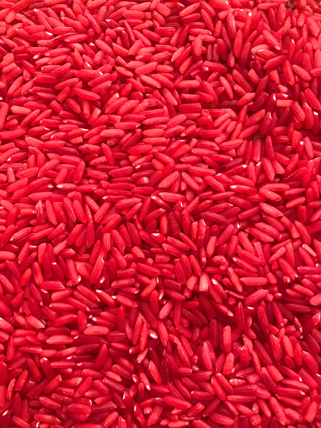 Red Sensory Rice Filler Sensory Rice Handmade Sensory - Etsy