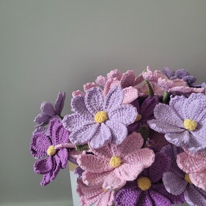 Cosmos Flower Crochet Pattern Instructions PDF / Cosmo Summer Flower ...