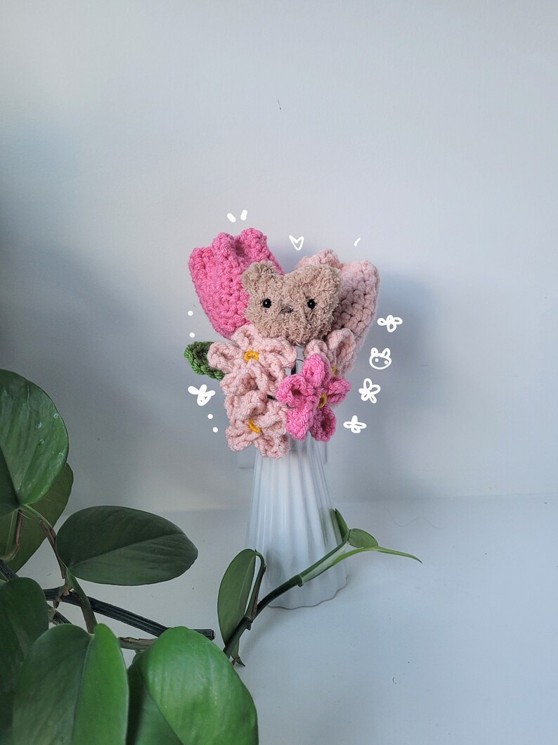 Forget-me-not Flower Crochet Pattern Instructions PDF / Tiny - Etsy