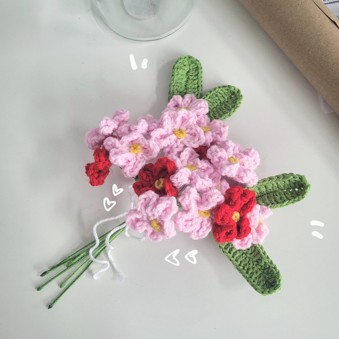 Forget-me-not Flower Crochet Pattern Instructions PDF - Etsy Canada