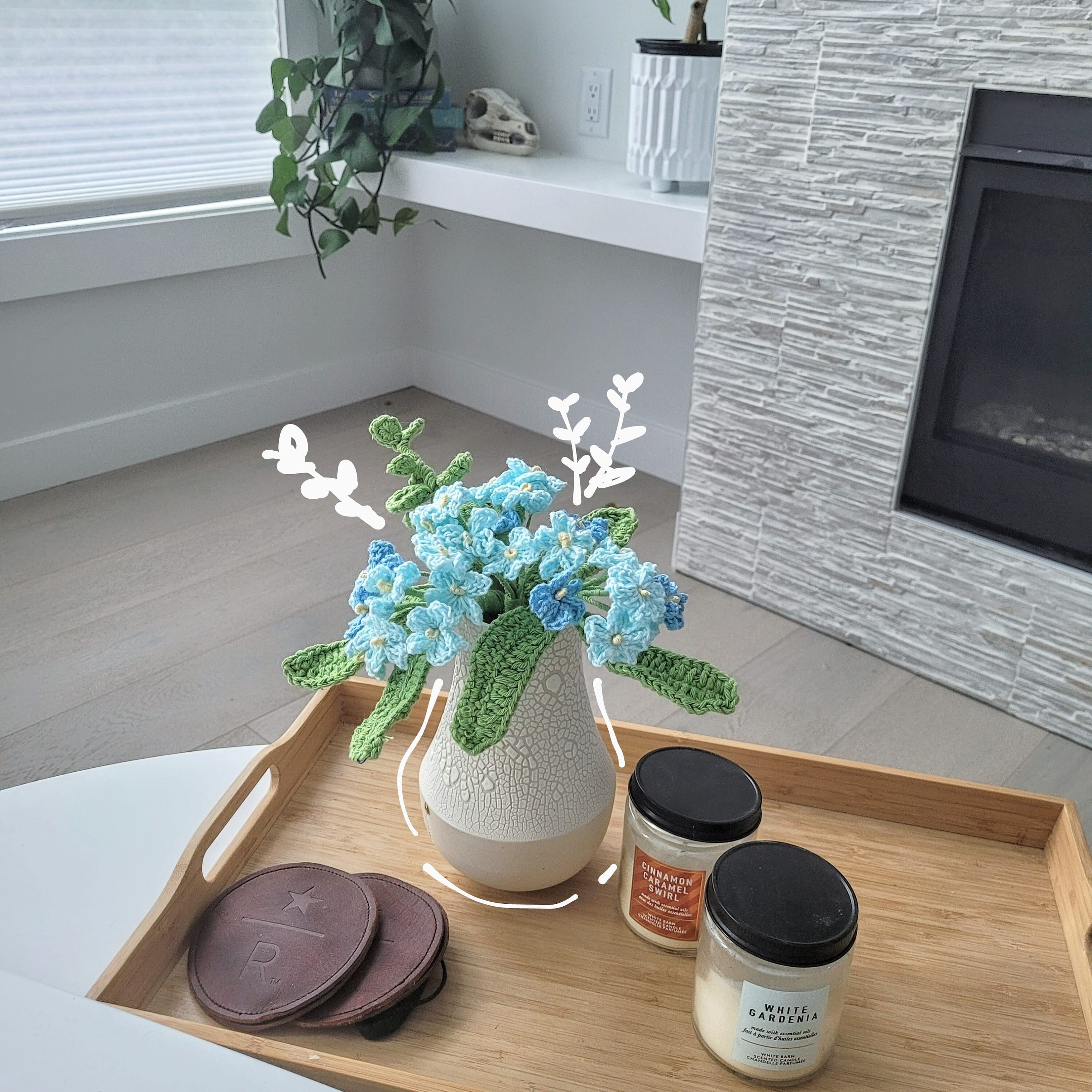 Forget-me-not Flower Crochet Pattern Instructions PDF - Etsy Canada