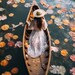 Moody Floral Canoe Digital Backdrops, Maternity Portrait Background ...