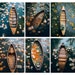Moody Floral Canoe Digital Backdrops, Maternity Portrait Background ...